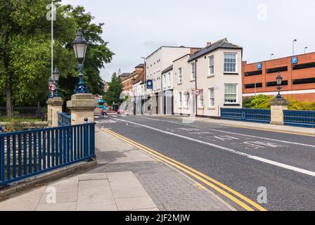 The Stone Bridge area of Darlington in north east England,UK Stock ...