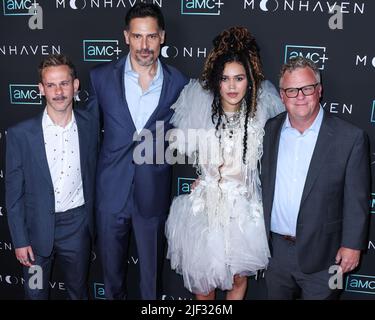 (L-R) Dominic Monaghan, Joe Manganiello and Emma McDonald arrives at ...
