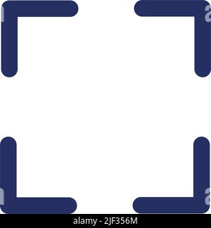 Full screen mode black glyph ui icon Stock Vector Image & Art - Alamy