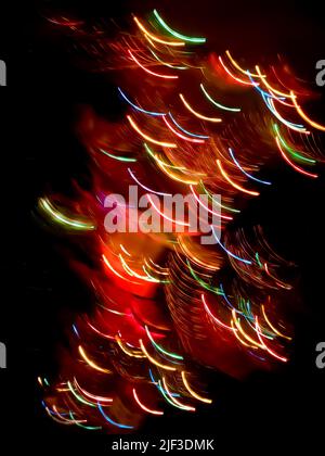 fluorescent background neon bokeh light color glow Stock Photo - Alamy