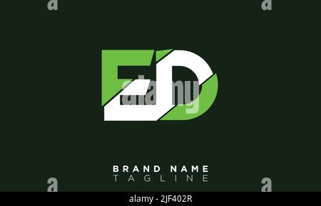 ED Alphabet letters Initials Monogram logo Stock Vector Image & Art - Alamy