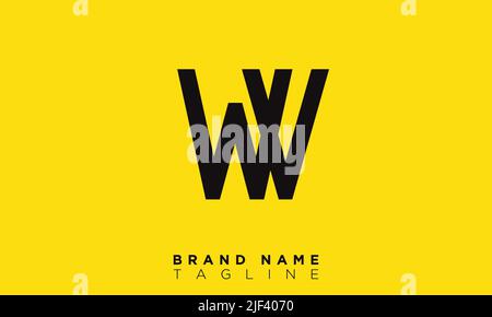 wv w v alphabet letter logo icon combination design with rainbow color ...