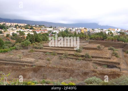 Ancient Guanche Guimar Pyramids in Tenerife Island Stock Photo - Alamy