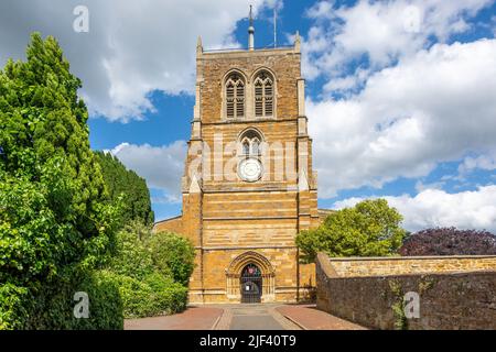 Holy Trinity, Rothwell, Northamptonshire, England, UK. The interior of ...