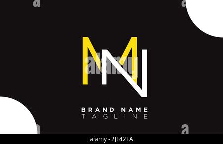 MN Alphabet letters Initials Monogram logo NM, M and N Stock Vector ...