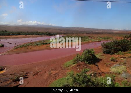 The Red River of Nickel Mines, Cuba Stock Photo - Alamy