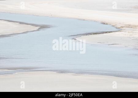 Tidal patterns on Seiliebost beach, Harris, Outer Hebrides, Scotland ...