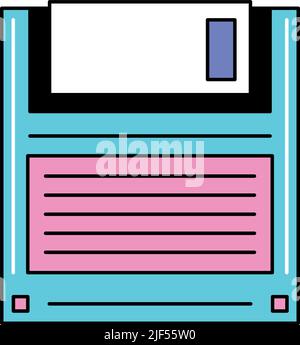 floppy disk retro futuristic Stock Vector Image & Art - Alamy