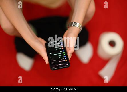 BOY ON PHONE IN TOILET Stock Photo - Alamy