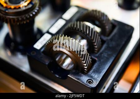 Gears set of car gearbox for different speed transmission Stock Photo ...