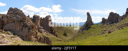 Barguzin valley. Summer landscape. Russia Stock Photo - Alamy