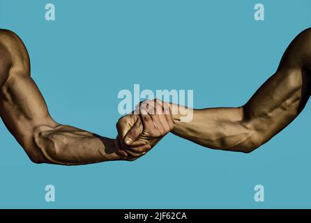 Rescue, helping gesture or hands. Close up help hand. Helping hand ...