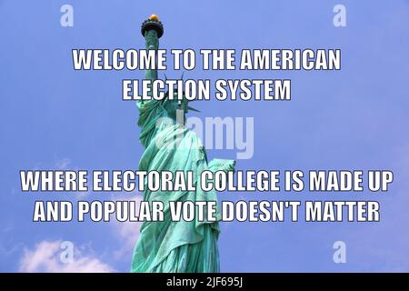 USA political system funny meme for social media sharing. Humor about ...
