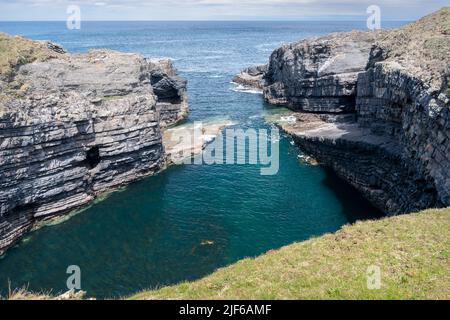 Ireland, County Clare - Bridges of Ross were three natural rock bridges ...