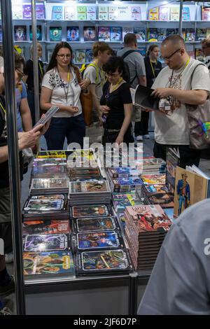 POZNAŃ, POLAND - JUNE 17, 2022: The Poznań International Fair, giant ...