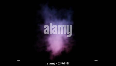 3d render of quick steam or smoke texture isolated on black Stock Photo ...