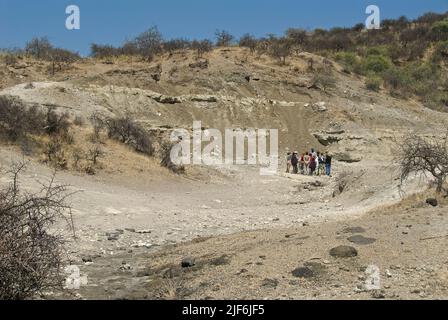Frida Leakey Korongo site in Oldupai Gorge, Tanzania, where Marey leaky ...