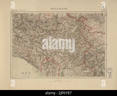 Belgrade Map, Belgrade Maps, Belgrade Plan, Old Belgrade Map, Retro ...