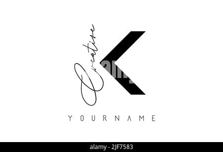 Creative W logo with cuts and handwritten text concept design. Letter ...