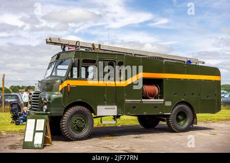 Bedford RLHZ Self Propelled Pump Green Goddess fire engine built 1953 and 1956 SYH 483 at North ...