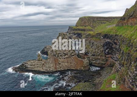 Views of Rathlin Island Bird Santuary in Northern Ireland Stock Photo ...