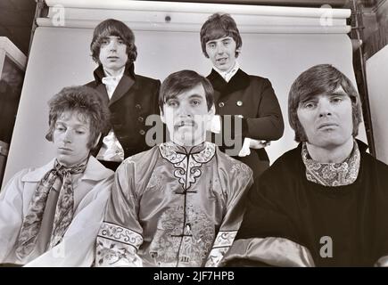 PROCOL HARUM in 1967. From l: Keith Reid, Dave Knights, Gary Brooker ...