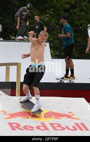 Felipe Mota during Street Skateboarding, Roma, Italia,at the Colle ...