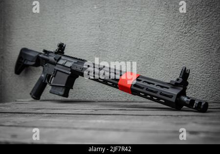 Modern carabiner and case for transportation and storage. Weapons for ...