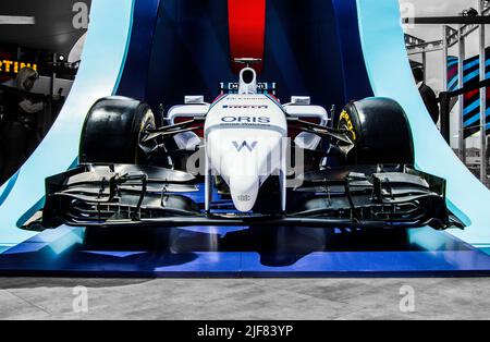 martini racing F1 car exposed in the street. Details. Williams Martini ...