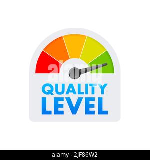 Satisfaction meter scale, client pleasure score chart or indicator ...
