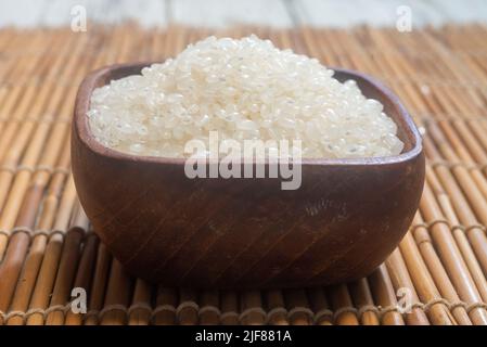 Raw Japanese rice grains, Japonica rice grains Stock Photo - Alamy