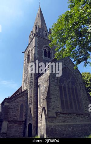 St John's Parish Church, Canton, Cardiff , taken January 2023. winter ...