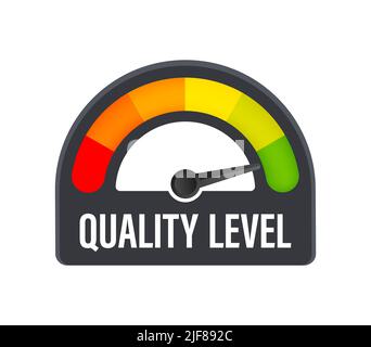Satisfaction meter scale, client pleasure score chart or indicator ...