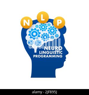 NLP banner web icon vector illustration concept for Neuro-linguistic ...