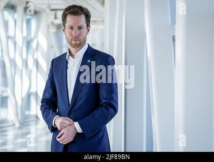 WestJet CEO Alexis von Hoensbroech pauses for a portrait at the airline ...