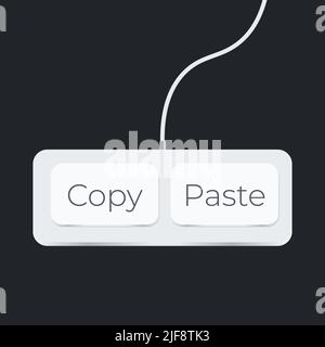 Keyboard keys Ctrl C and Ctrl V, copy and paste the key shortcuts ...