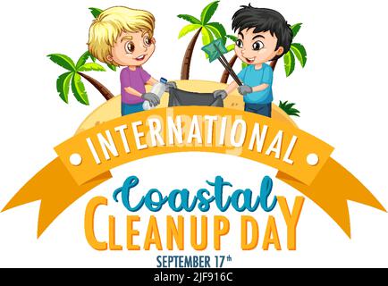 International Coastal Cleanup Day Banner illustration Stock Vector ...