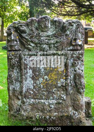 Old weathered gravestone in the cemetery - Friesland Stock Photo - Alamy