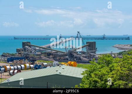 Two coal terminals at the port, Hay Point Coal Terminal (HPCT) and ...