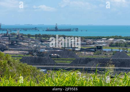 Two coal terminals at the port, Hay Point Coal Terminal (HPCT) and ...