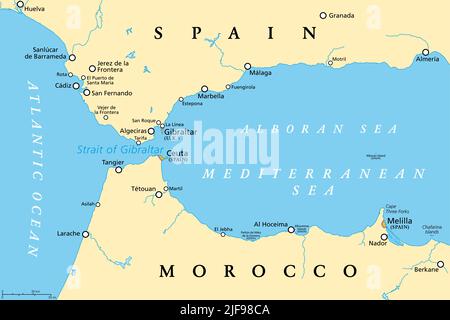 Map of the Mediterranean Sea and Europe, Africa and the Middle East ...