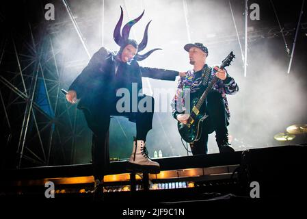 Skunkanansie performed last night in Padova at Sherwood festival Stock ...