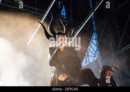 Skunkanansie performed last night in Padova at Sherwood festival Stock ...