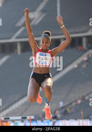 Assani Mikaelle in women's long jump final during the day 6 of European ...