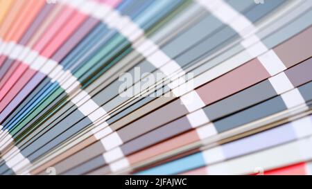 Samples of color palette for selection of shades in interior Stock ...
