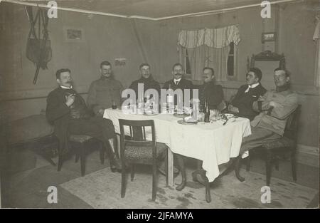 Meal with soldiers from position artillery regiment A 9 around the ...