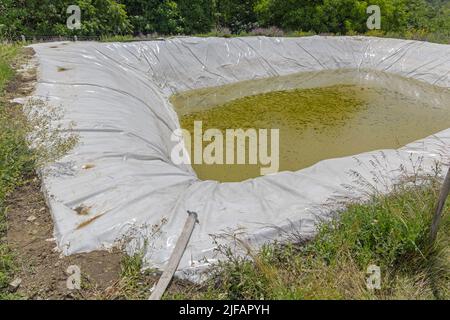 Polyethylene Lined Open Tank Water Storage Reservoir Farm Irrigation ...