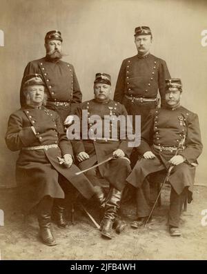 Group picture, Södermanland Regiment in 10 Stock Photo - Alamy