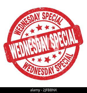 WEDNESDAY SPECIAL text written on red rectangle stamp sign Stock Photo ...