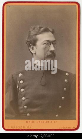 Portrait by Adam Gabriel Fredrik Ludvig Nordenskjöld, lieutenant at the ...